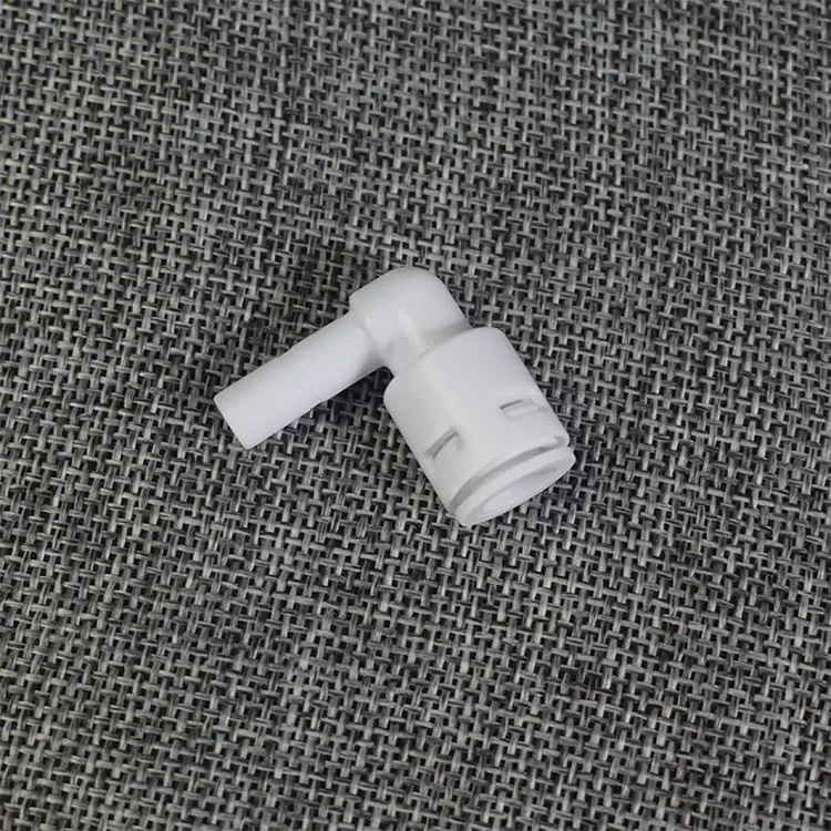 Plastic Elbow Water Filter Fittings L Pipe Quick Connector 1/4" Thread Tube