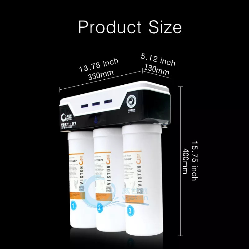 Undersink UF Water Filter Large Flow Ultrafiltration Drinking Water ...