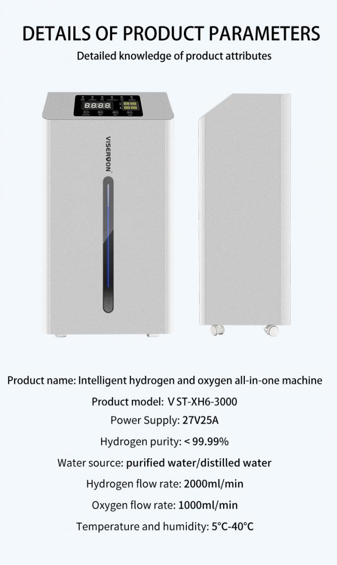VST-XH6-6000 Smart Hydrogen breathing machine pem hydrogen inhaler